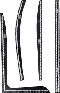 MUKES Fashion Designing Hard Plastic Scale with L- Square, Arm Curve ...