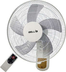 iBELL VIVA High Speed Wall Fan with Remote, 5 Leaf, 406mm, Low Noise ...