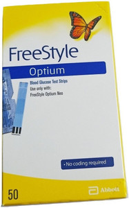 Optium Freestyle Neo 50 Glucometer Strips Price in India - Buy Optium ...