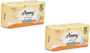 Ammy Ultra Thin 30XXL (Heavy Flow), Cottony Soft, 100% Rash Free with ...