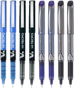 PILOT V5/V5 Grip (Blue/Black - Set of 8) Roller Ball Pen - Buy PILOT V5 ...