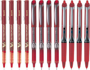 PILOT V7/V7 Grip/V7 RT (Red - Set of 12) Roller Ball Pen - Buy PILOT V7 ...
