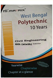 Matrix West Bengal Polytechnic 6th Semester Civil Engineering: Buy ...