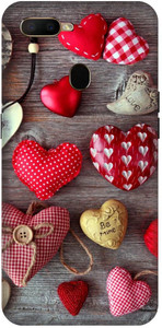 bigcraft Back Cover for Oppo A7 Dil Red Heart Printed Back Cover ...