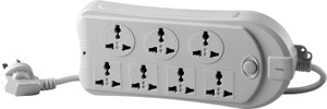HPL HPL 7 Socket Extension Boards with in built Surge protection (White ...