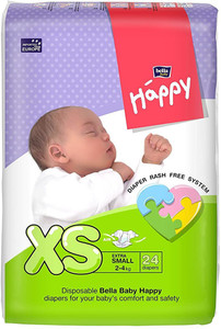 BELLA BABY HAPPY EXTRA SMALL DIAPERS (24 PIECES) - XS - Buy 1 BELLA ...