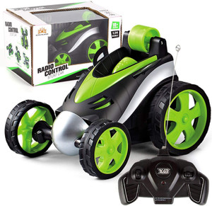 Miss & Chief RC Stunt Car 360°Rotating Rolling Radio Control Electric ...