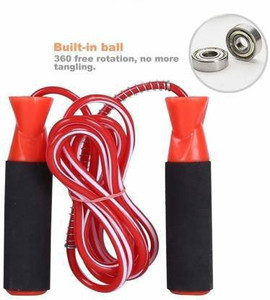 COMPASS Home Gym Exercise Red Ball Bearing Skipping Rope Ball Bearing ...