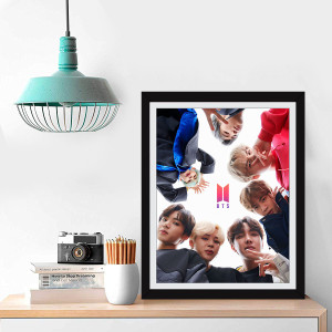 BTS framed poster - BTS framed photo - BTS photo frame - BTS wall frame ...