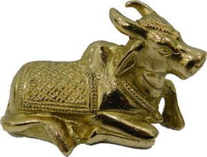 Om Shree Siddhi Vinayak Murti Bhandar Nandi Sitting Base Gift Type ...