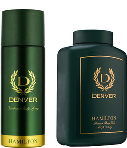 DENVER Hamilton Deo 165 Ml & Hamilton Talc 100 gm Price in India - Buy ...