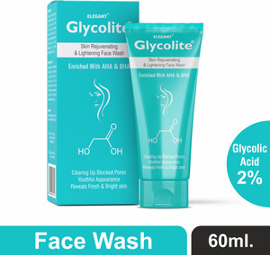 ELEGANT Glycolite Skin Rejuvenating and Lightening Facewash Face Wash ...