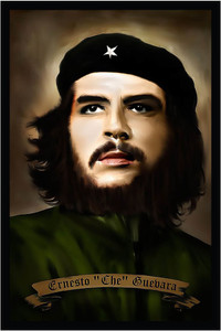 Che Guevara Poster with Frame F-8 Paper Print - Personalities posters ...