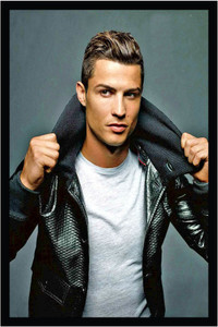 Cristiano Ronaldo Poster with Frame F-2 Paper Print - Personalities ...