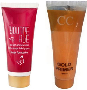 JTC GOLD TUBE PRIMER WITH SKIN CARE FOUNDATION MAKEUP KIT Price in ...