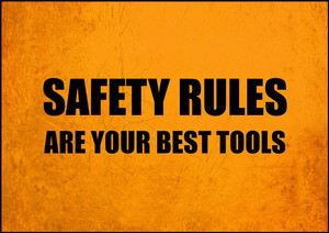 Safety Rules Sign Poster Paper Print - Educational, Architecture, Art ...