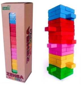 Mt hub Colourful Building Block Stacking Game - 54 Pcs - Colourful ...