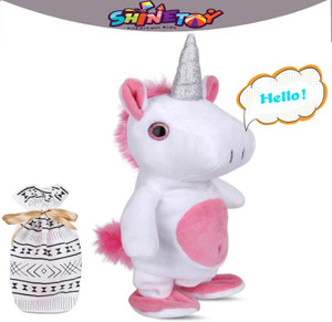 shinetoy Entertain Kids Interactive Cute Unicorn Plush Toy Talking and ...