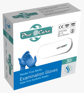 Pro JS Care Nitrile Examination Gloves 5 Handy Pack Nitrile Examination ...
