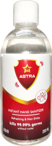 Astra 200 Ml Alcohol Hand Sanitizer Bottle - Price in India, Buy Astra ...