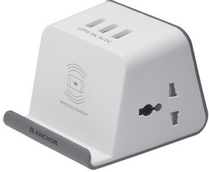 Anchor By Panasonic Extension Socket with Wireless Charging (White ...
