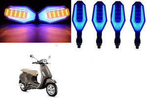 SHOP4U Rear, Side LED Indicator Light for Piaggio Universal For Bike ...
