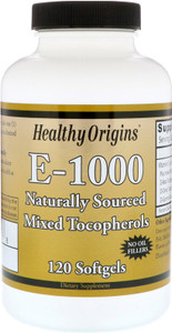 Healthy Origins E-1000, 1,000 IU, 120 Softgels Price in India - Buy ...