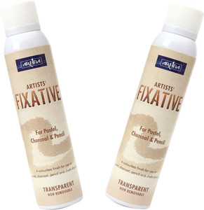 ARFINA FIXATIVE FOR PASTEL CHARCOAL & PENCIL. (PACK OF 2) Gloss Varnish ...
