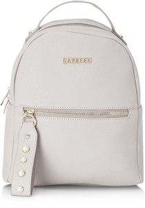 Caprese Rome Backpack Medium Light Grey 5 L Backpack Light Grey - Price ...