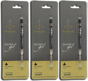 PARKER GEL REFILL BLACK (3pic) Refill - Buy PARKER GEL REFILL BLACK ...
