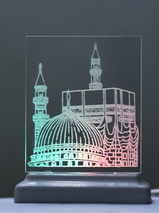 YONKER LED Acrylic Makkah Madina / Mosque Lamp Color Changing LED Night ...