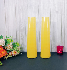 FAA Craft Glass Tall Tapper Colored Vases Home Decorative Flower Vases ...