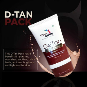 Skin Alive De Tan Tan Removal Pack - Price in India, Buy Skin Alive De ...