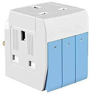 SEVENSPACE 3 Ways Switched Multi Adapter,Individual Switch,Led ...