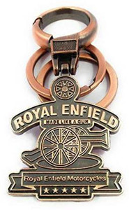 SHOKY LOOKS Royal E_nfield Golden Metal Locking Key Chain Price in ...