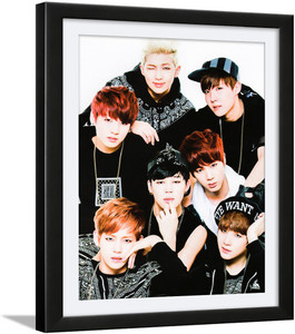 BTS framed poster - BTS framed photo - BTS photo frame - BTS wall frame ...