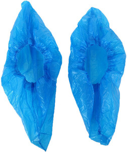 Indian Shoe Cover - Pack Of 100 Plastic Blue Toes Shoe Cover, High ...