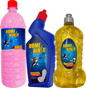 HOME NINJA CLEANERS COMBO FLOOR CLEANER 1L + TOILET CLEANER 500ML ...
