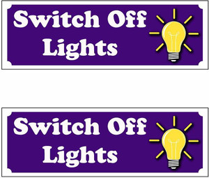 Poster N Frames switch off lights Emergency Sign Price in India - Buy ...