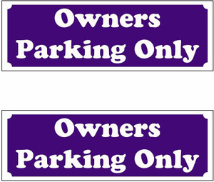 Poster N Frames owner parking only Emergency Sign Price in India - Buy ...