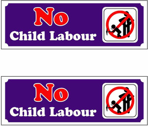 Poster N Frames no child labour Emergency Sign Price in India - Buy ...