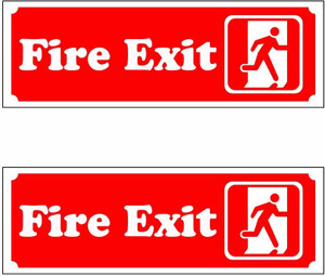 Poster N Frames fire exit Emergency Sign Price in India - Buy Poster N ...