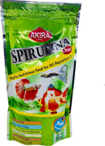 AKIRA Spirulina Fish Feed 100gm. Fish 0.1 kg Dry Adult, Young, Senior ...