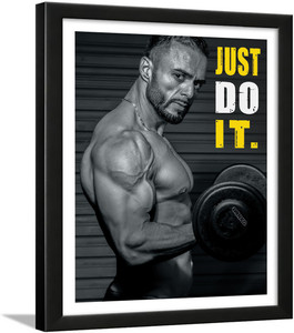 Gym Framed Poster - Gym Posters with Frame - Framed Gym Motivational ...