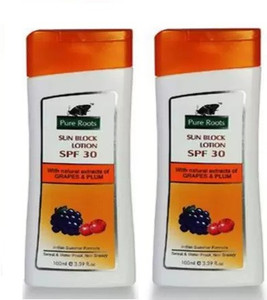 Pure Roots Sunscreen - SPF 50 Sun Block ( screen ) lotion SPF30 ...
