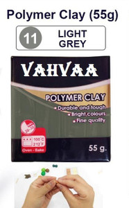 vahvaa Polymer Clay - Light Grey (55Gms) - Polymer Clay - Light Grey ...