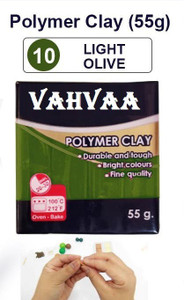 vahvaa Polymer Clay - Light Olive (55Gms) - Polymer Clay - Light Olive ...