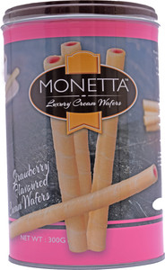 Monetta Wafer - Strawberry Flavoured (Pack of 2) Waffles on a stick ...