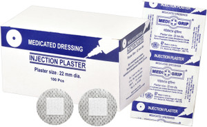 Medigrip Round Spot Band Aid Plaster (Pack of 1000) Non-Woven White ...