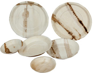Varni Creation Use and Throw Dishes, Disposable Plate, Palm Entree ...